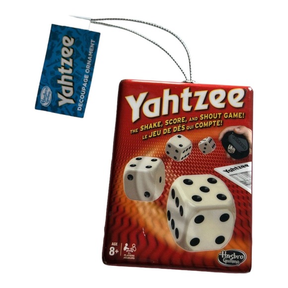 Ruz | Holiday | Retro Yahtzee Hasbro Gaming Christmas Ornament 325 X 25 ...